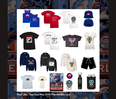 Pearl Jam - Sea. Hear. Now. Merch Information